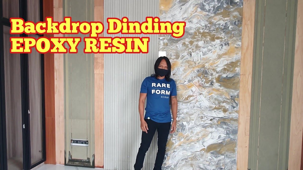 BACKDROP DINDING EPOXY RESIN MOTIF MARMER. - YouTube