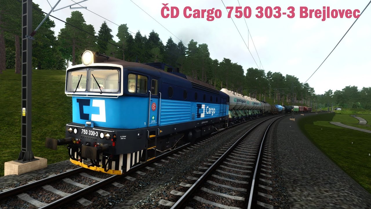 ČD Cargo 750 303-3 Brejlovec 🚂 Praha – Tábor - YouTube