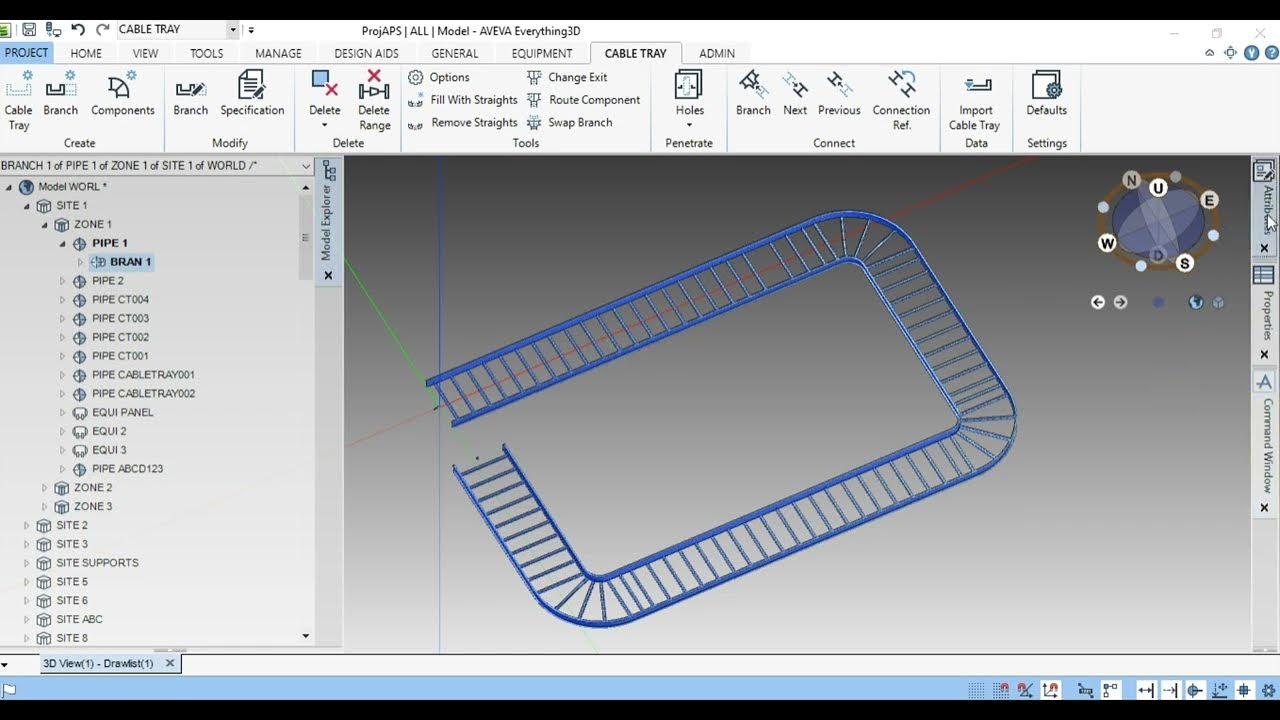 E3d-Cable Tray - How to modify Tray Size - YouTube
