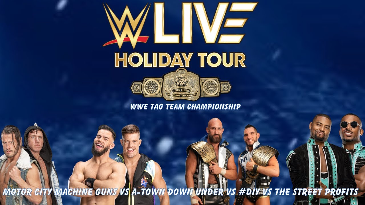 WWE LIVE (2024) MCMG Vs A-Town Down Under Vs #DIY Vs Street Profits WWE ...