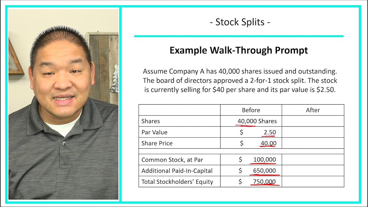 Financial Accounting - Lesson 11.9 - Stock Splits - YouTube