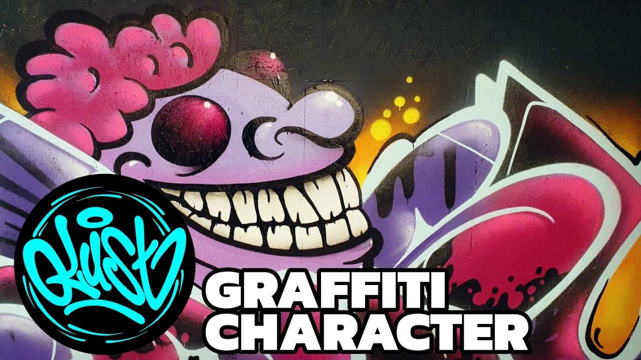 How to paint GRAFFITI with CHARACTER [my process] - YouTube
