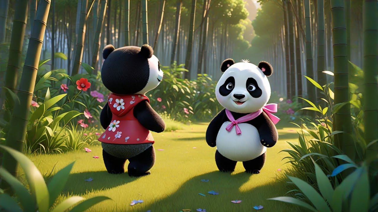 Ten Little Pandas Playing | Fun Kids Song | Toddler & Preschool Animal ...