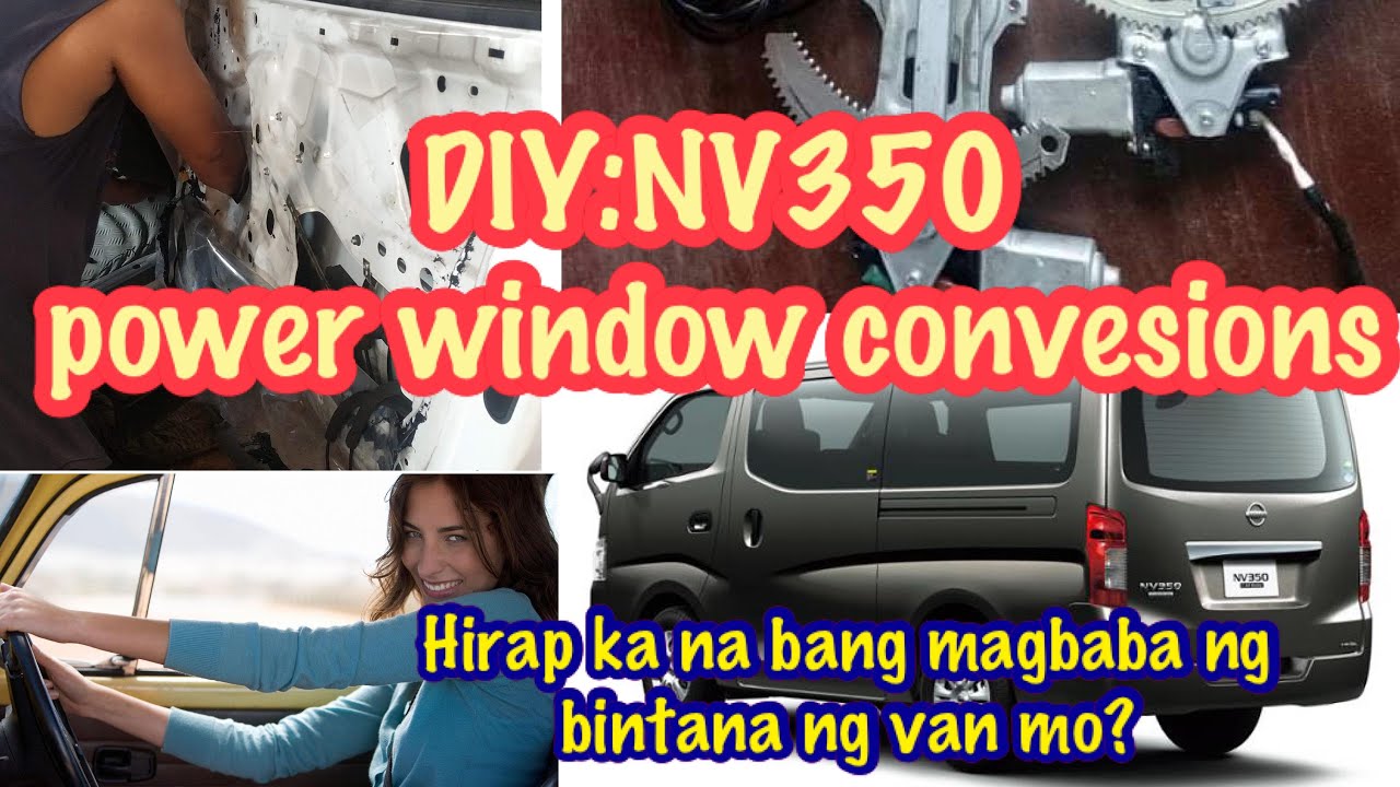DiY: NV350 power window conversions - YouTube