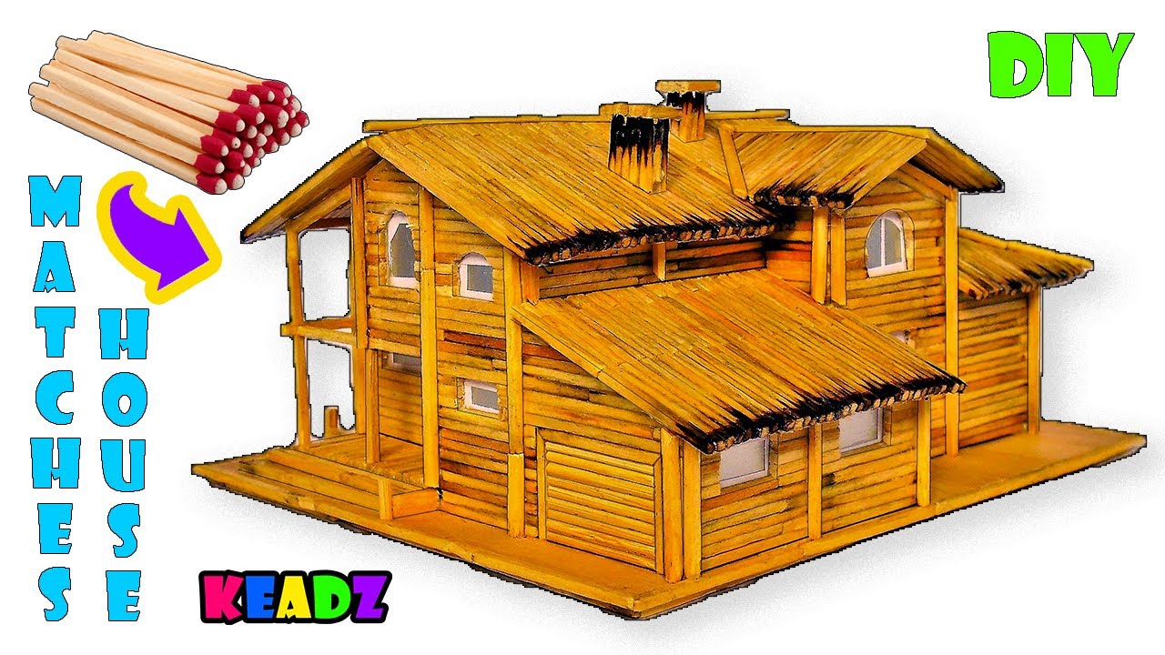 How to Make Match House Fire at Home - Match Stick House | KEADZ # ...