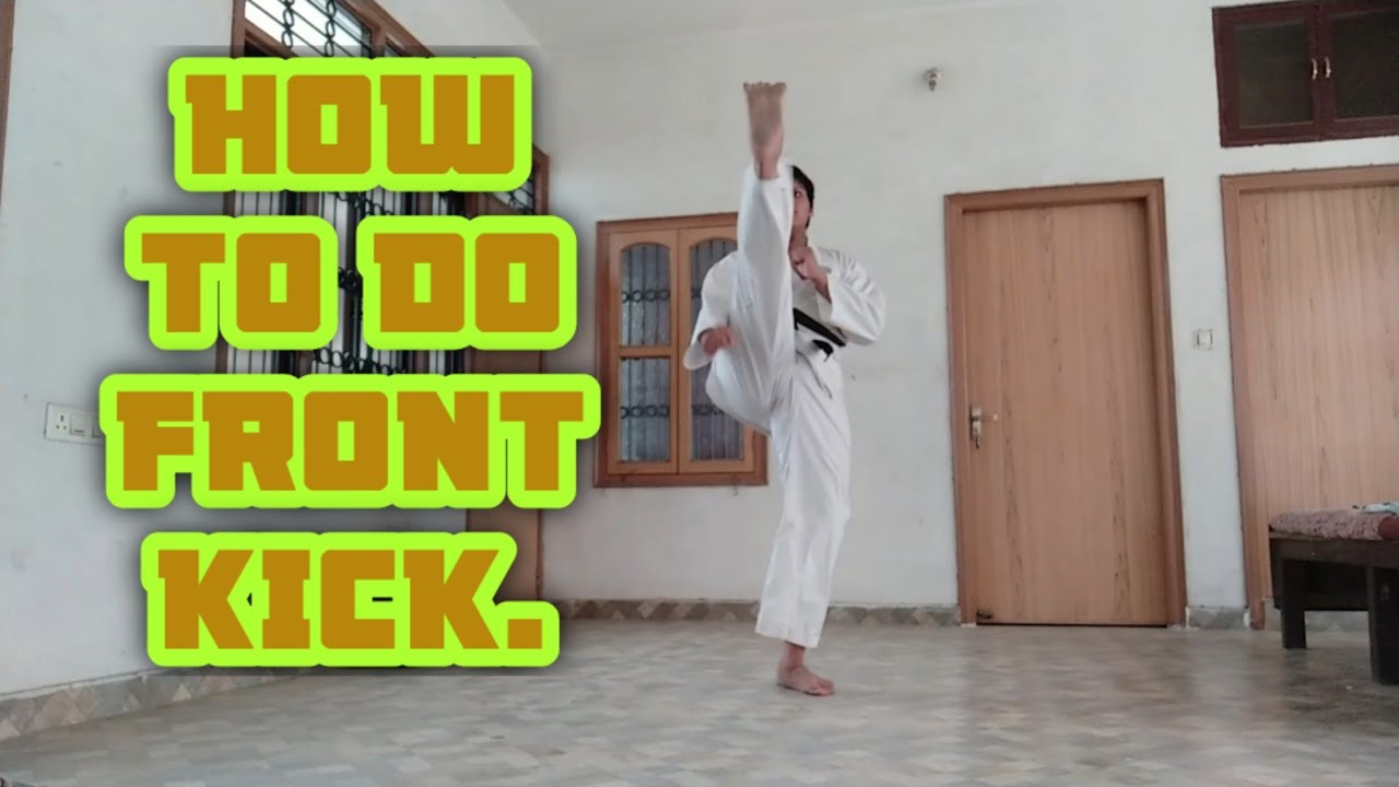 How to do FRONT kick for beginners. - YouTube