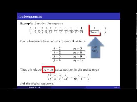 Subsequences - YouTube