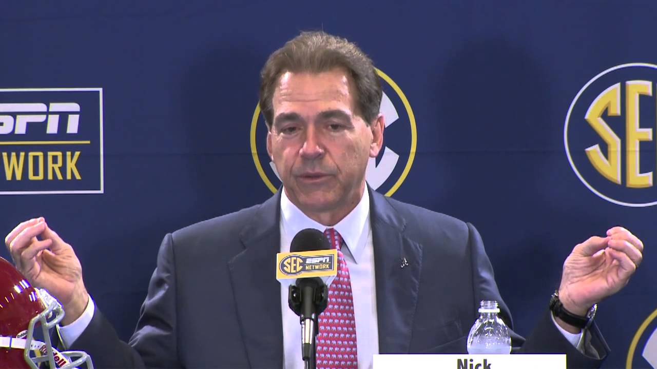 2014 SEC Championship Pregame Press Conference - Alabama - YouTube