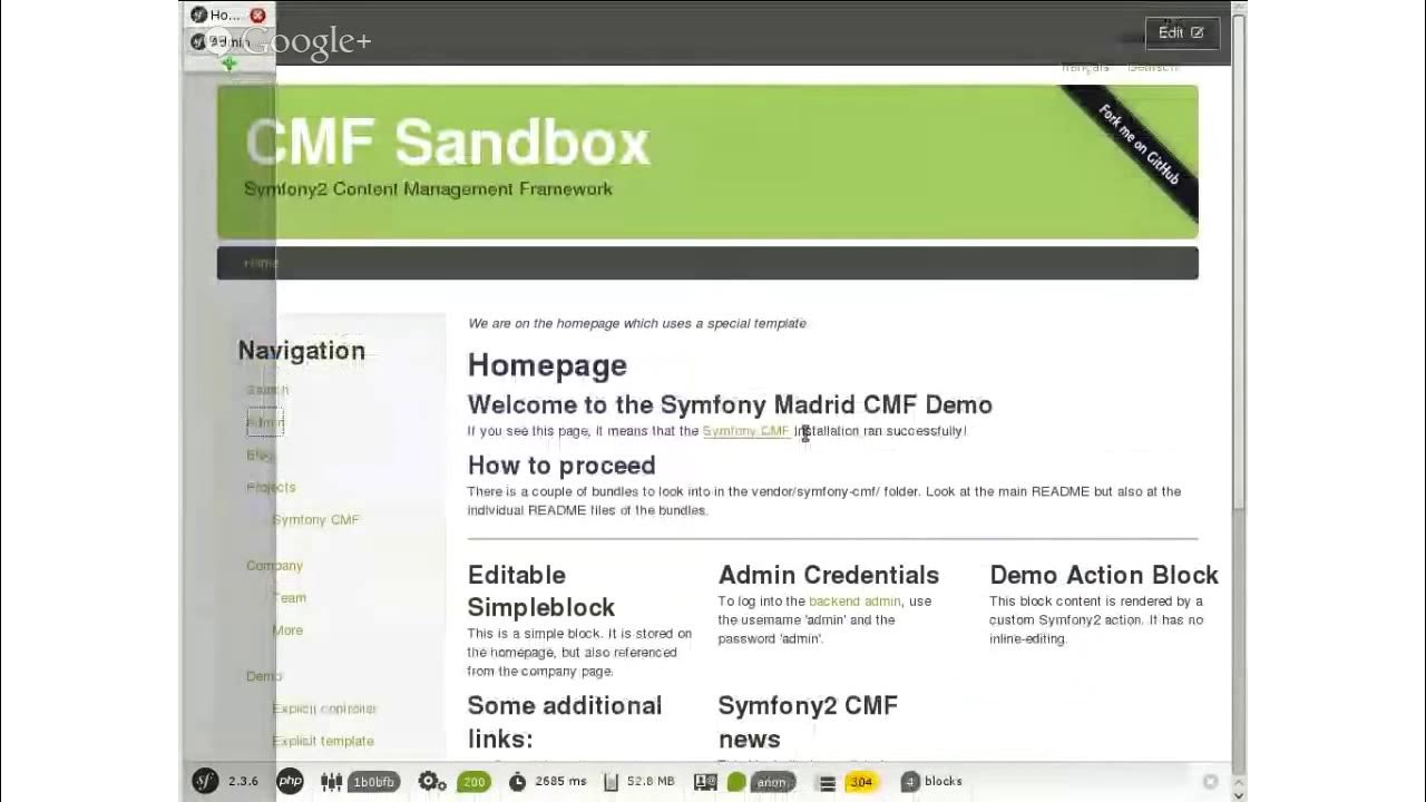 Symfony2 Content Management Framework - YouTube