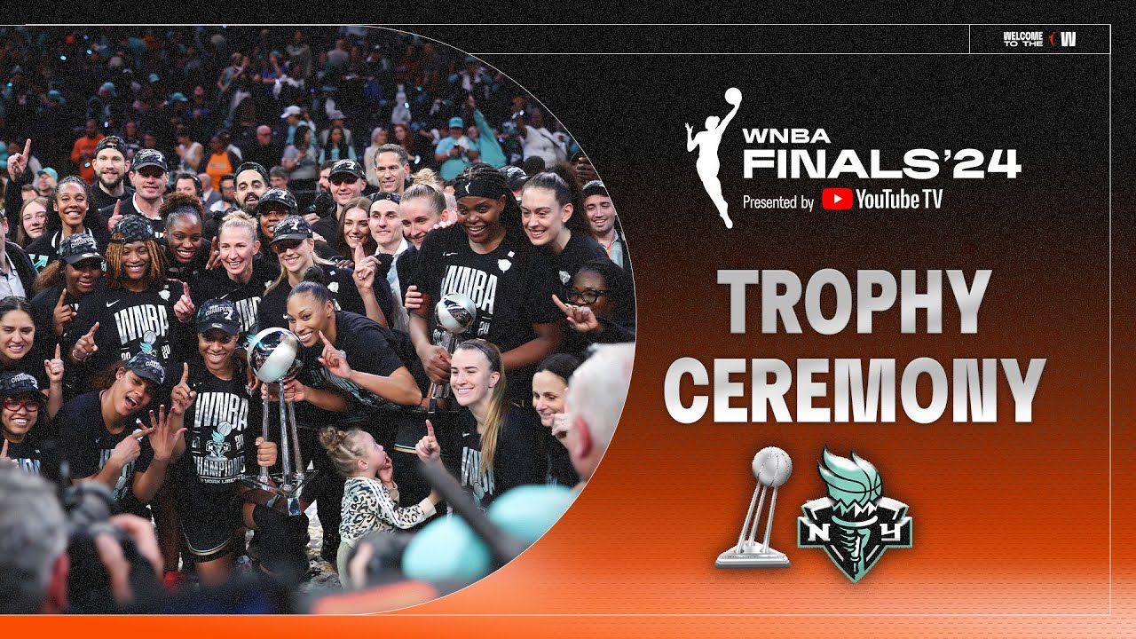 2024 WNBA Finals Trophy Ceremony - YouTube