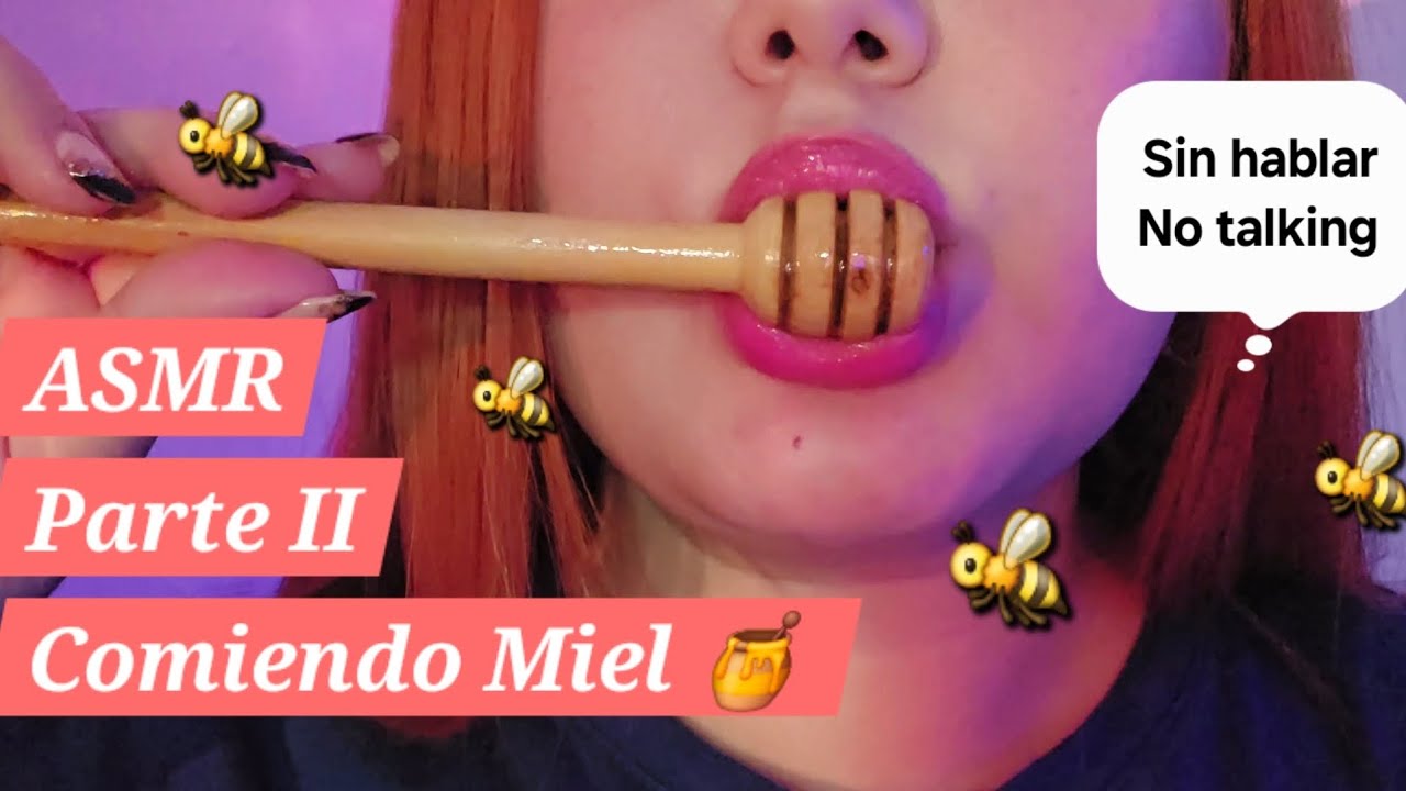 ASMR COMIENDO MIEL | Honey Mouthsounds NO TALKING | Para dormir ...