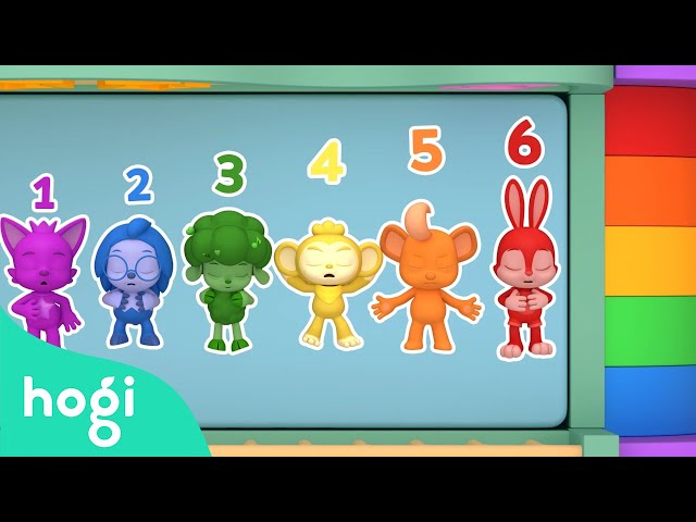 6️⃣ Six in a Bed 🛏️ (🌈 Colorful ver.)｜Colors Song｜15 min｜Compilation ...