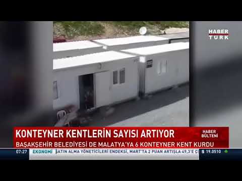 📺HABERTÜRK “Başakşehir Belediyesi Malatya’da konteyner kent kurdu”