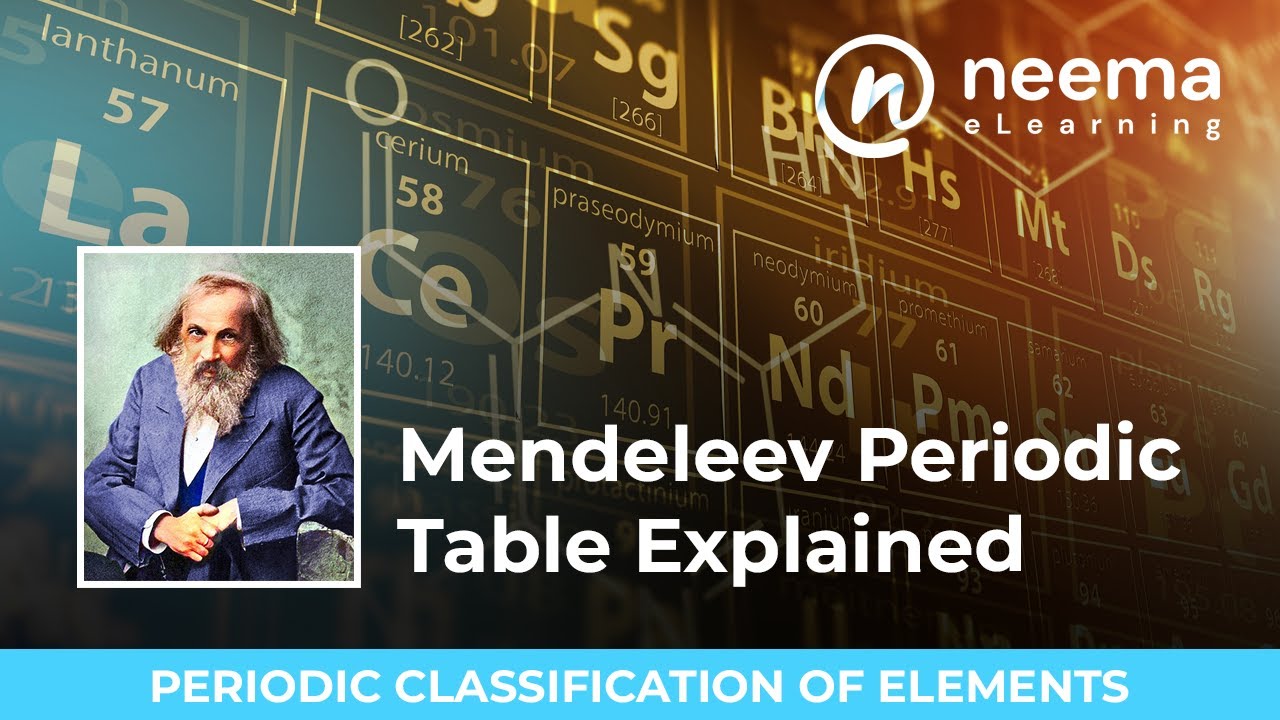 Periodic Classification of Elements | Mendeleev Periodic Table ...