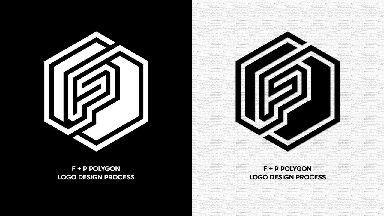 How to create professional Polygon logo design process in Adobe ...