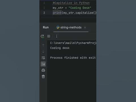 Capitalize() in Python Programming #coding #codinglife #python # ...