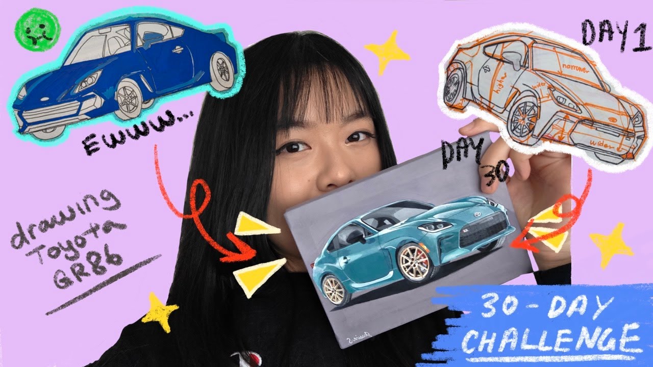 30 day challenge: from learning how to draw a car to rediscovering my ...