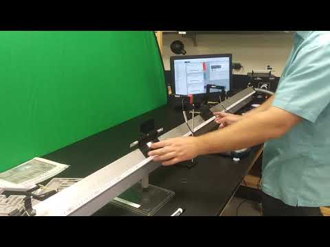 Air track - elastic collision 7 - YouTube