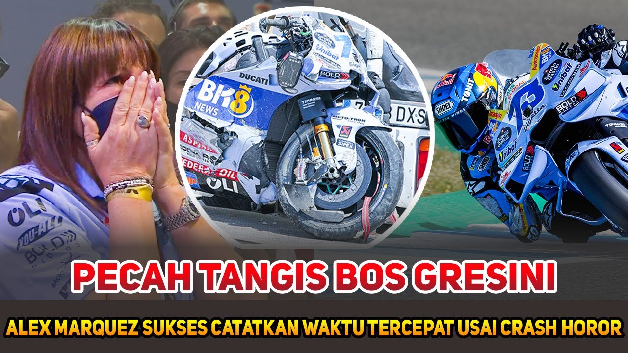 GEGERKAN PUBLIK JEREZ😱ALEX MARQUEZ MALAH TAMPIL TERCEPAT USAI ALAMI CRASH HOROR🔥 - YouTube