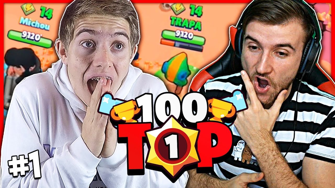 UN MAX DE TOP 1 en duo avec MICHOU sur BRAWL STARS !! 100TOP1 #1 - YouTube