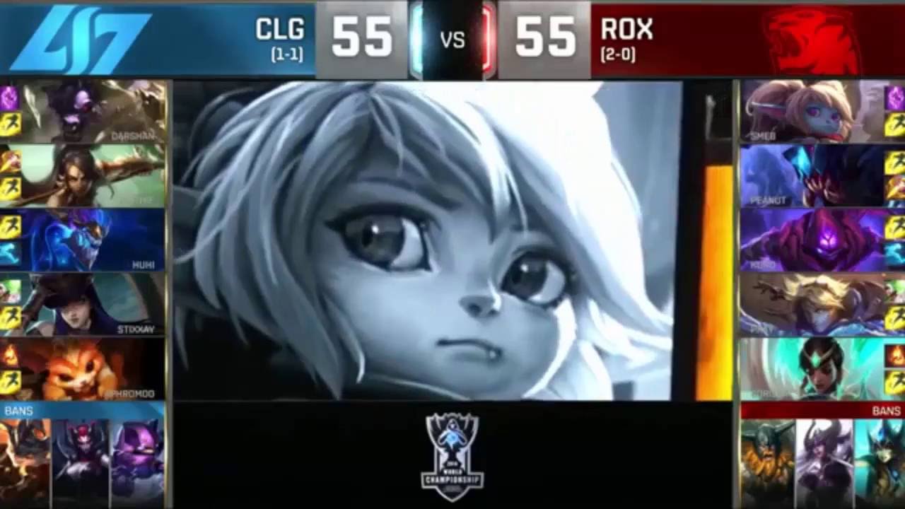 CLG vs ROX Highlights Worlds 2016 Day 4 Counter Logic Gaming vs ROX Tigers - YouTube