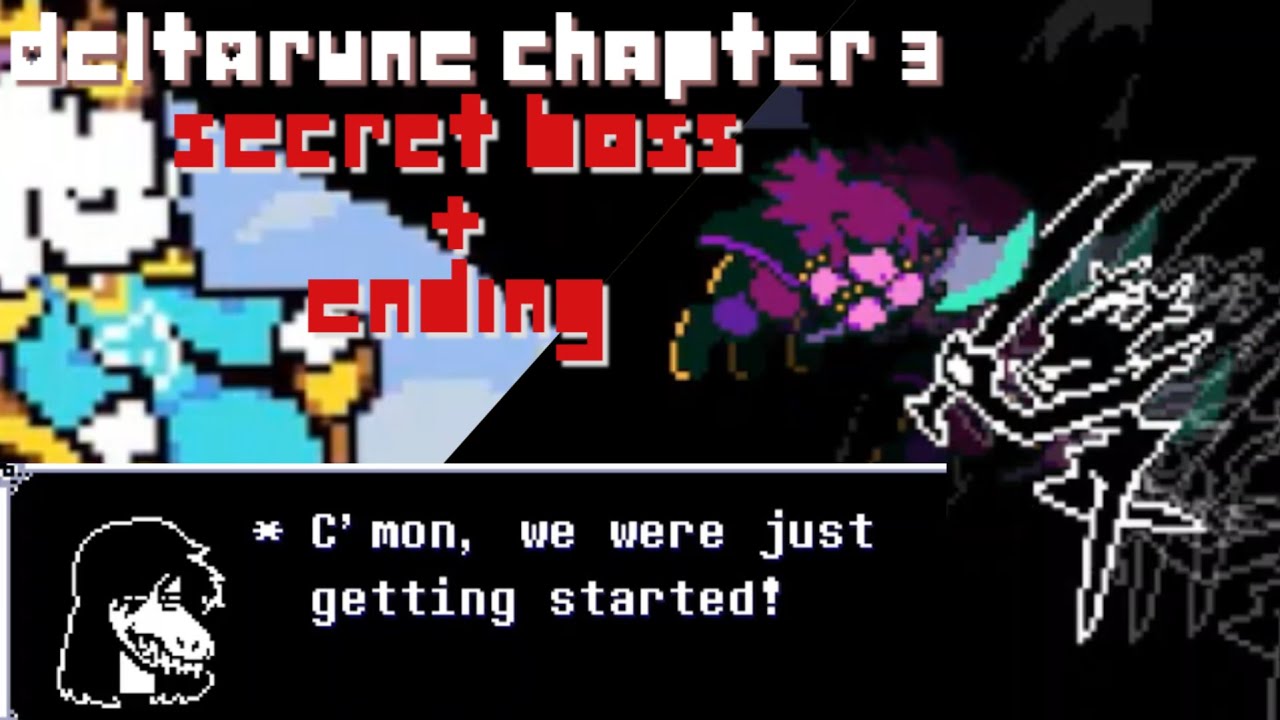 Deltarune Chapter 3 Secret boss + Ending - YouTube