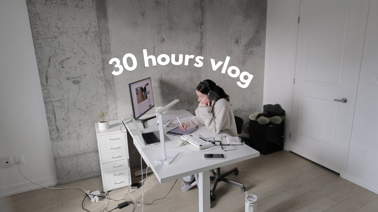 30 hours study vlog bc I need to catch up on a month of uni - YouTube