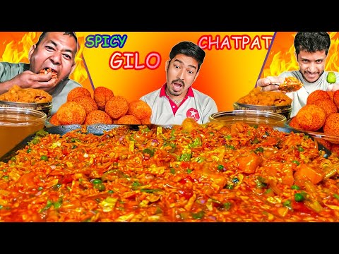 SUPER SPICY GILO CHATPAT MUKBANG 🥵🔥 | GILO CHATPAT | Nepali style food ...