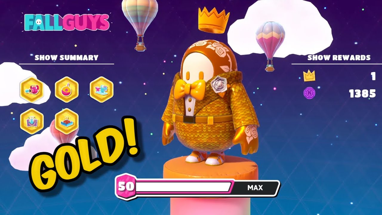Fall Guys Golden Win: Golden Hotshot - YouTube