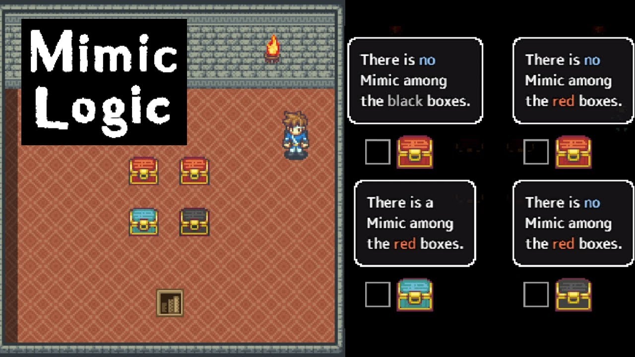 [Let's Play] Get all the loot while avoiding the mimics! [Mimic Logic] - YouTube