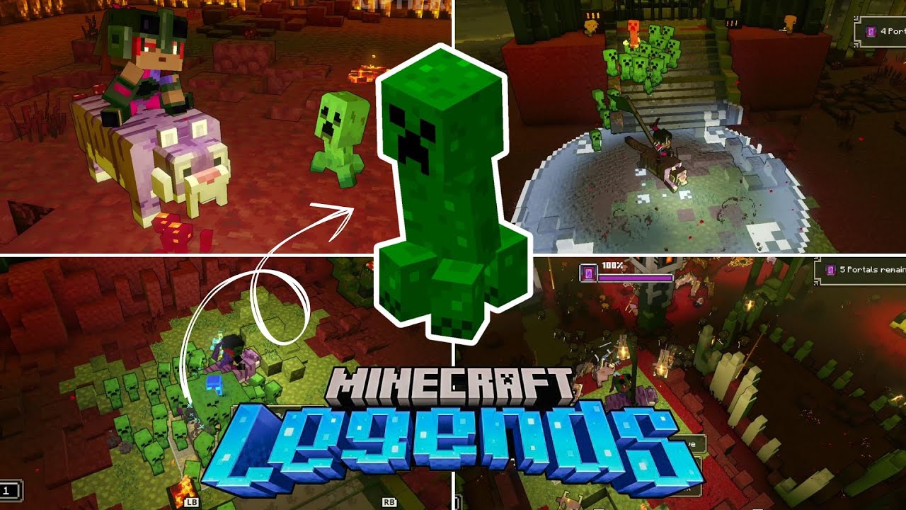 minecraft legends Lost Legends-Creeper Clash Full Game Walkthrough(4K60 ...