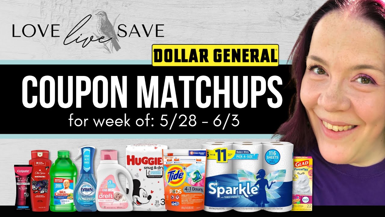 Dollar General Digital Coupon Match Ups for This Week - YouTube