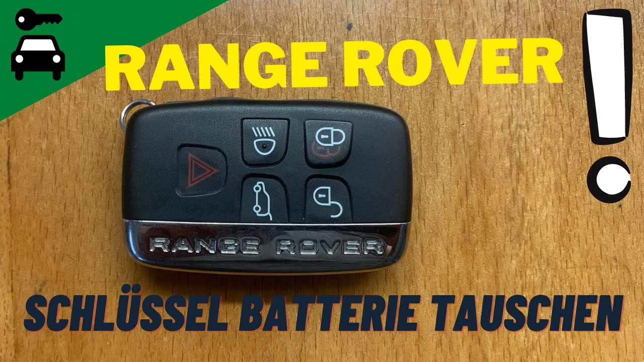 Range Rover Schlüssel Batterie tauschen 1 - YouTube