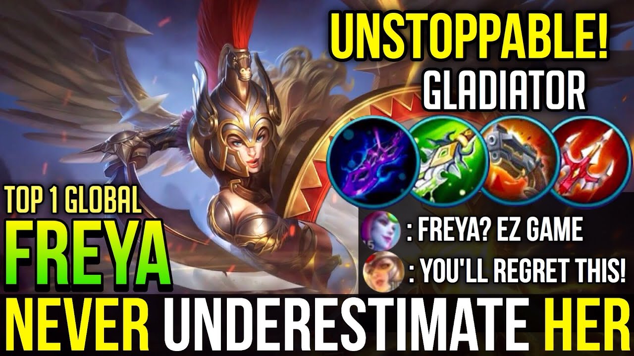 FREYA GLADIATOR| Freya Best Build & Gameplay | Top 1 Global Freya ...