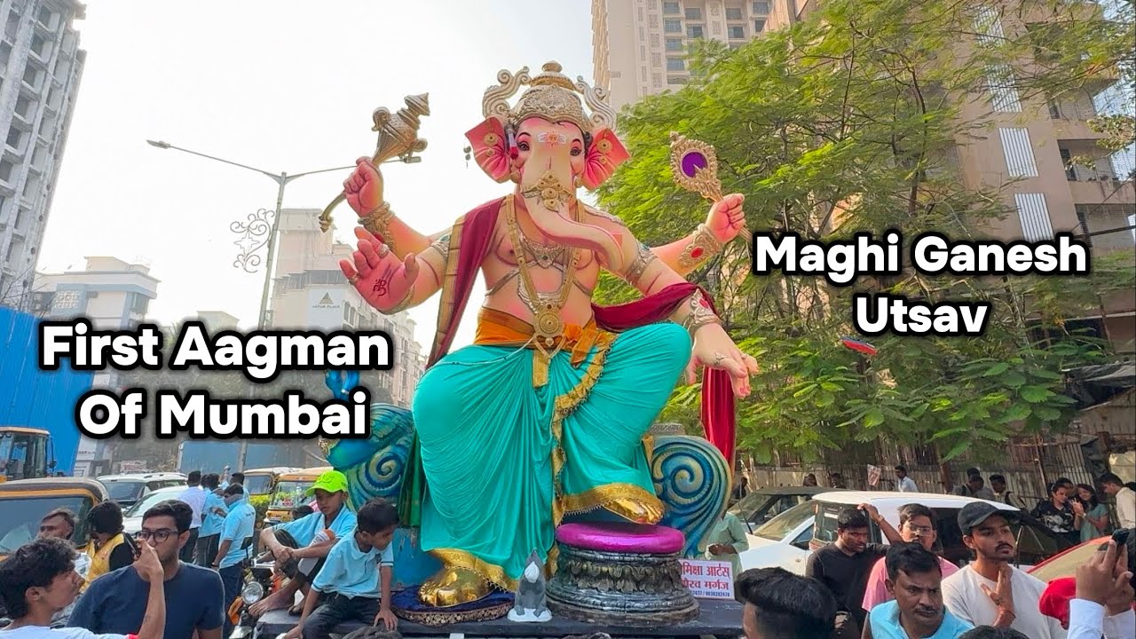 | Ganpati aagman 2025 | Maghi Ganesh Utsav | First Aagman Of 2025 ...