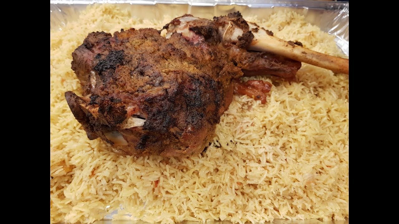 Roasted Raan with Arabic rice - YouTube