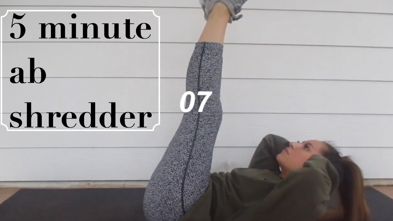 5 MINUTE AB WORKOUT - YouTube