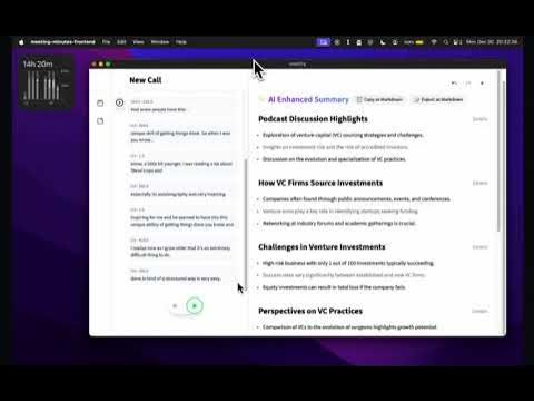 Meetily: Free and open source meeting note taker (Week 1 Demo) - YouTube