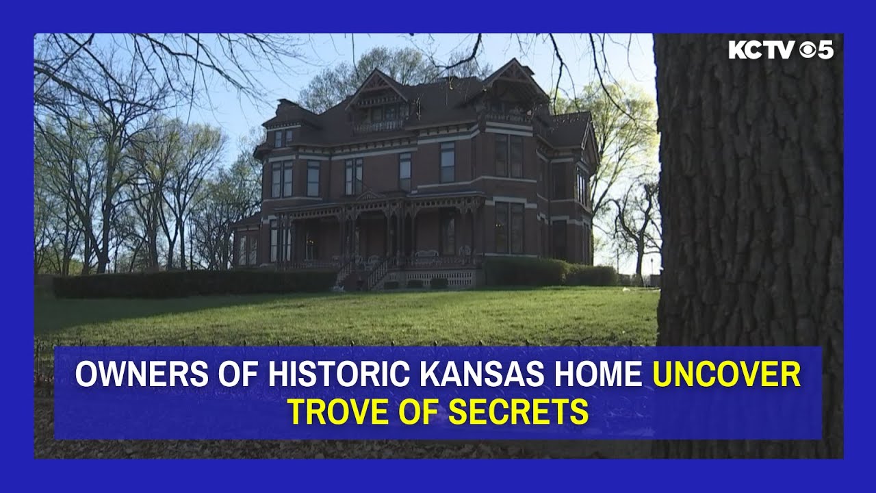 Owners of historic Kansas home uncover trove of secrets - YouTube