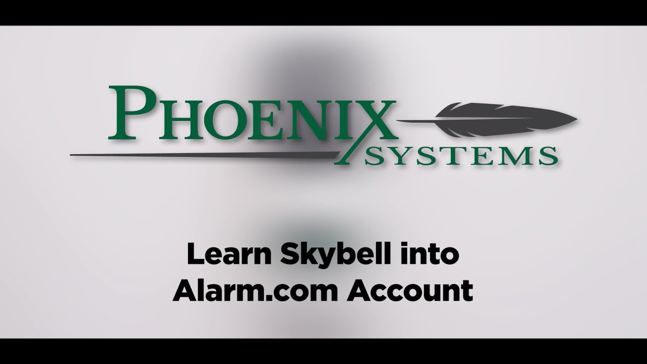 Learn Skybell (ADC-VDB105) Doorbell into Alarm com - YouTube