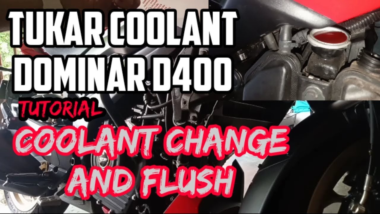 DOMINAR D400 CARA TUKAR COOLANT | MODENAS DOMINAR 400CC - YouTube