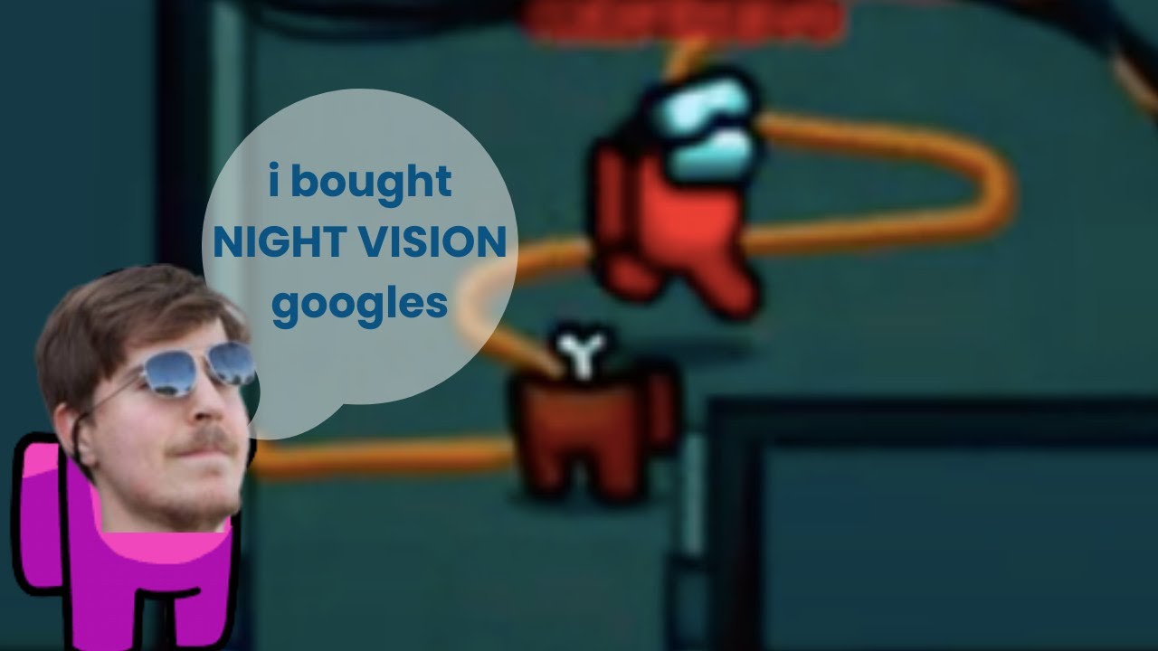 among us imposter gameplay with night vision goggles! - YouTube
