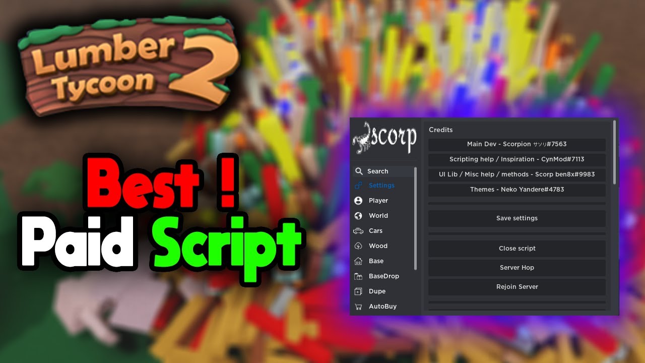 🦂 New OP Script [ Paid ] 🌳 Lumber Tycoon 2 Scripts 🌳 | ROBLOX Scripts ...