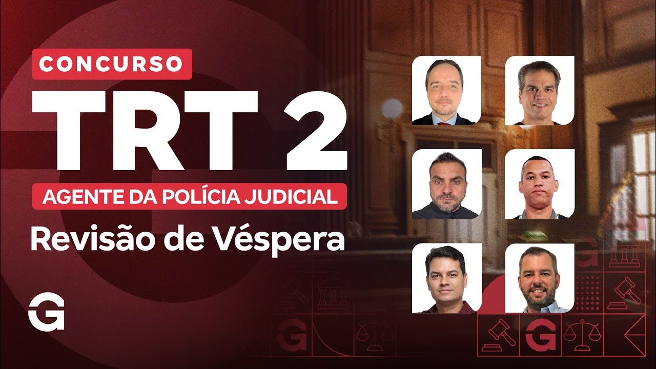 Concurso TRT SP (TRT 2): Revisão de Véspera para Agente da Polícia ...