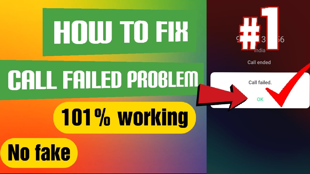 How To Fix Call Failed Problem Any Mobile || Fix Incoming Call Problem ...