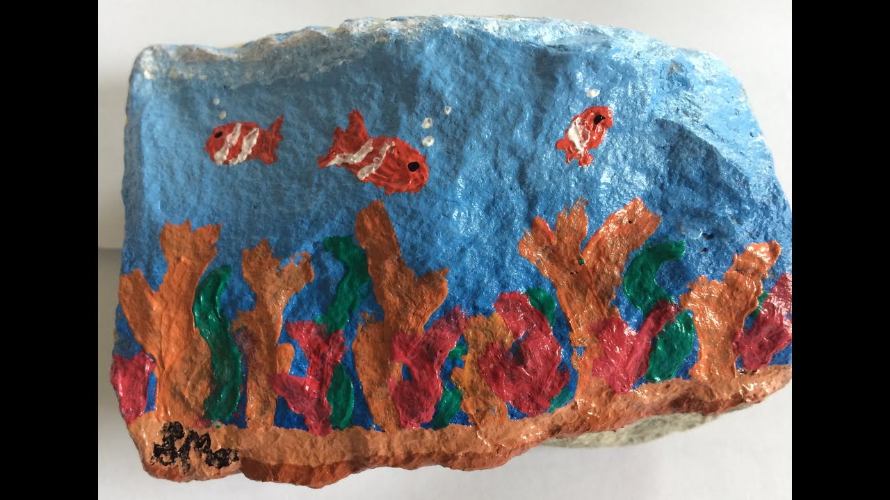Under the Sea Rock Painting - YouTube