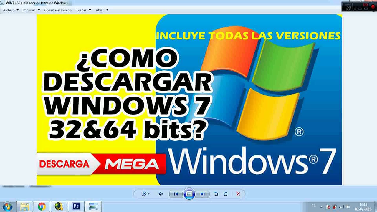 Descargar Windows 7 todas las versiones 32 y 64 bits español iso - YouTube