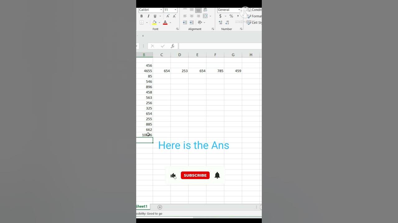 Excel tricks 8 | How to Sum large data without using formula | excel tips and tricks | #shorts ...