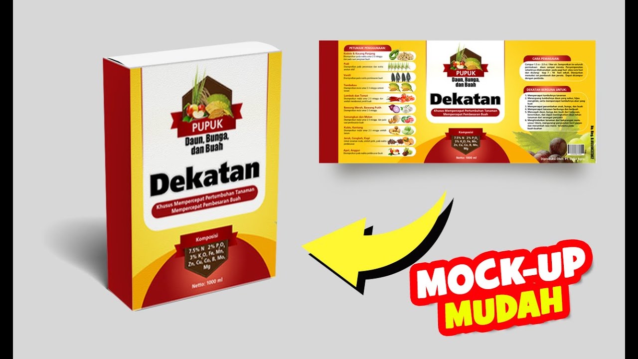 TUTORIAL MOCK-UP KOTAK (PACKAGING) - SIMPLE BUT ELEGANT - YouTube