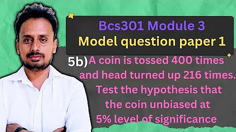 BCS301 module 3 Model Question Paper 1 - YouTube